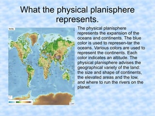 Science 6º - Physical Planisphere | ODP