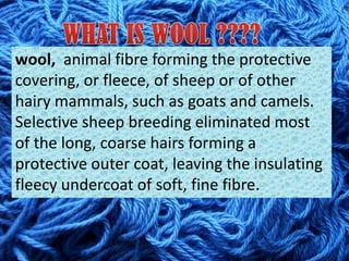 wool from fibre to fabric | PPTX