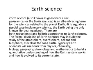 Science | PPTX | Geology | Science