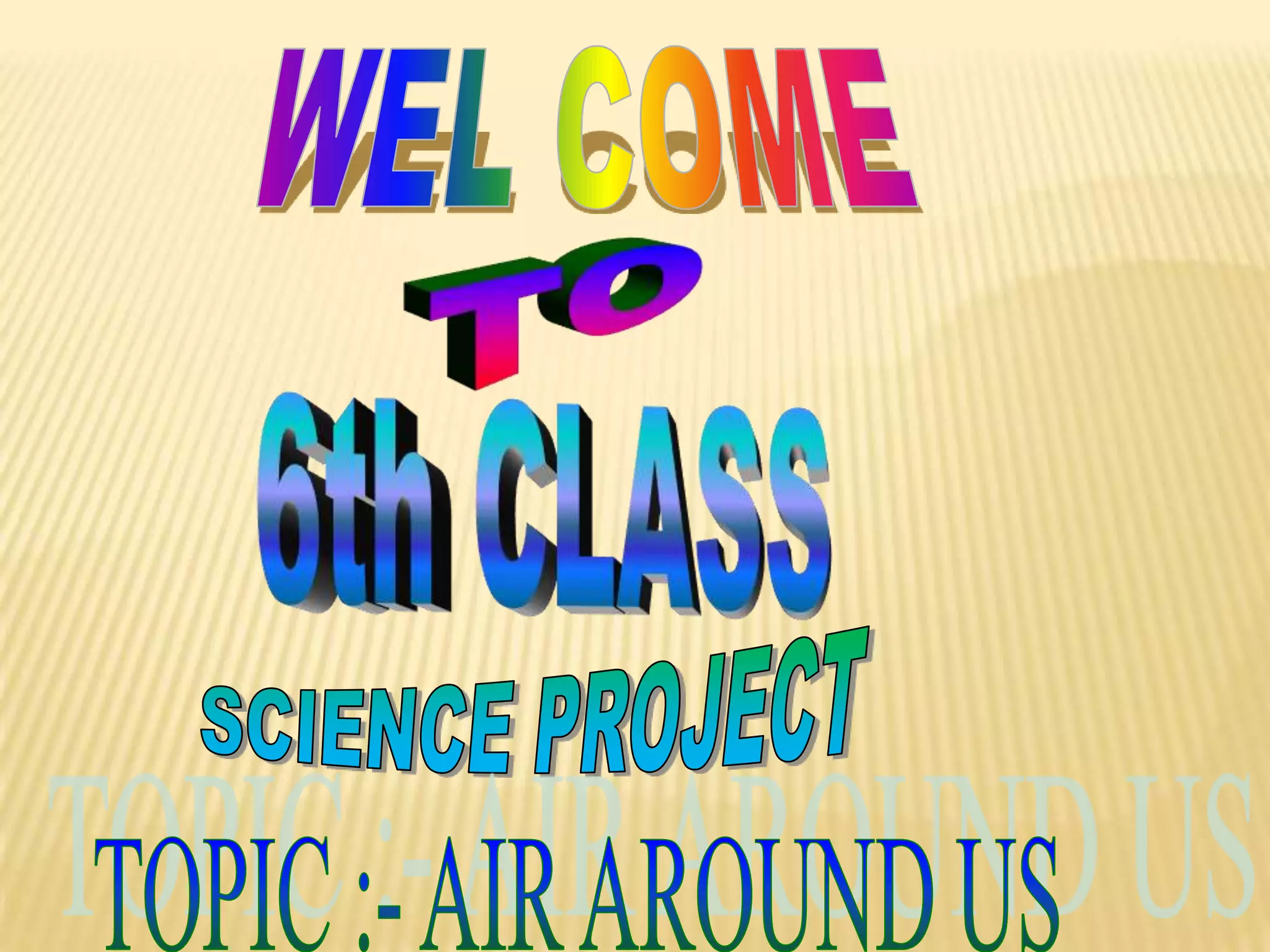 Science project on air | PPTX