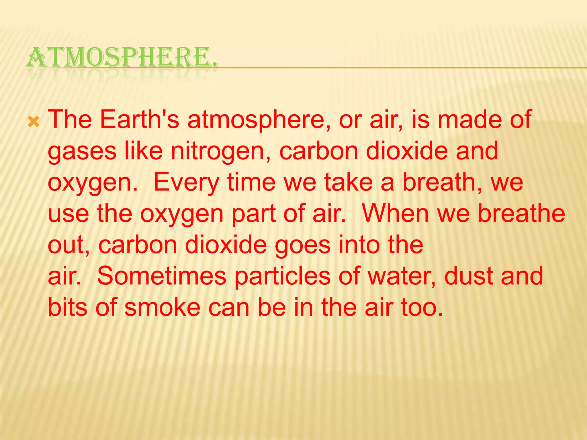 Science project on air | PPTX