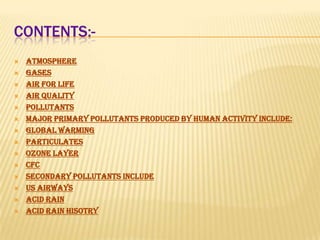 Science project on air | PPTX