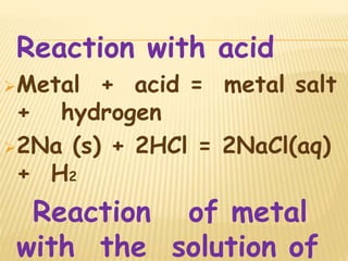 Science METAL AND NON METAL | PPTX