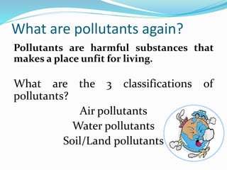 Types of pollutants | PPTX