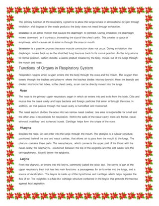 Science | DOCX | Lung and Respiratory Health | Diseases and Conditions