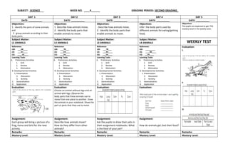 DLL in Grade 3 Science | PDF