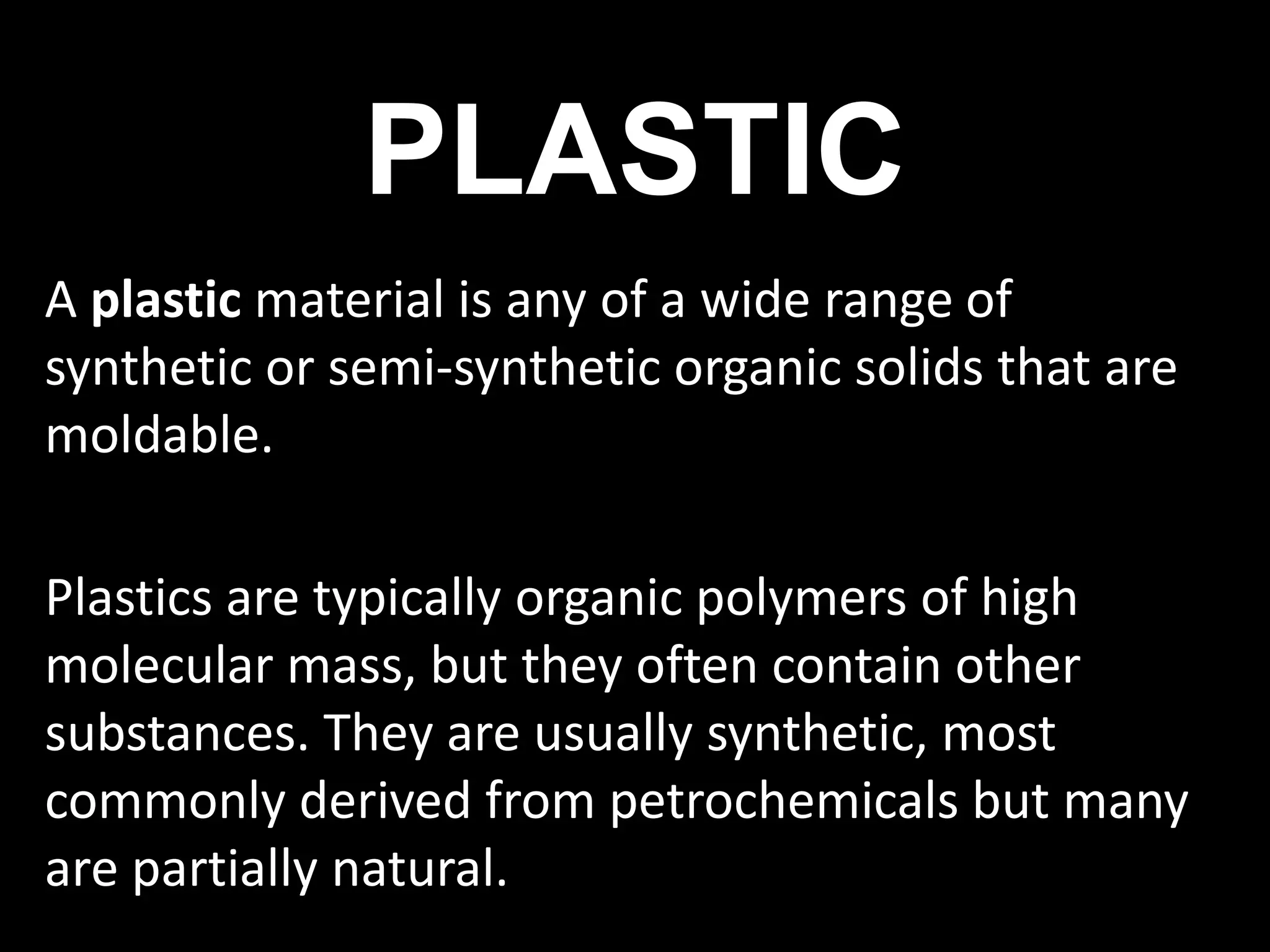 POLYMERS : PLASTICS AND THERMOPLASTICS | PPTX