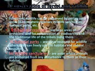 conservation of wild life | PPTX