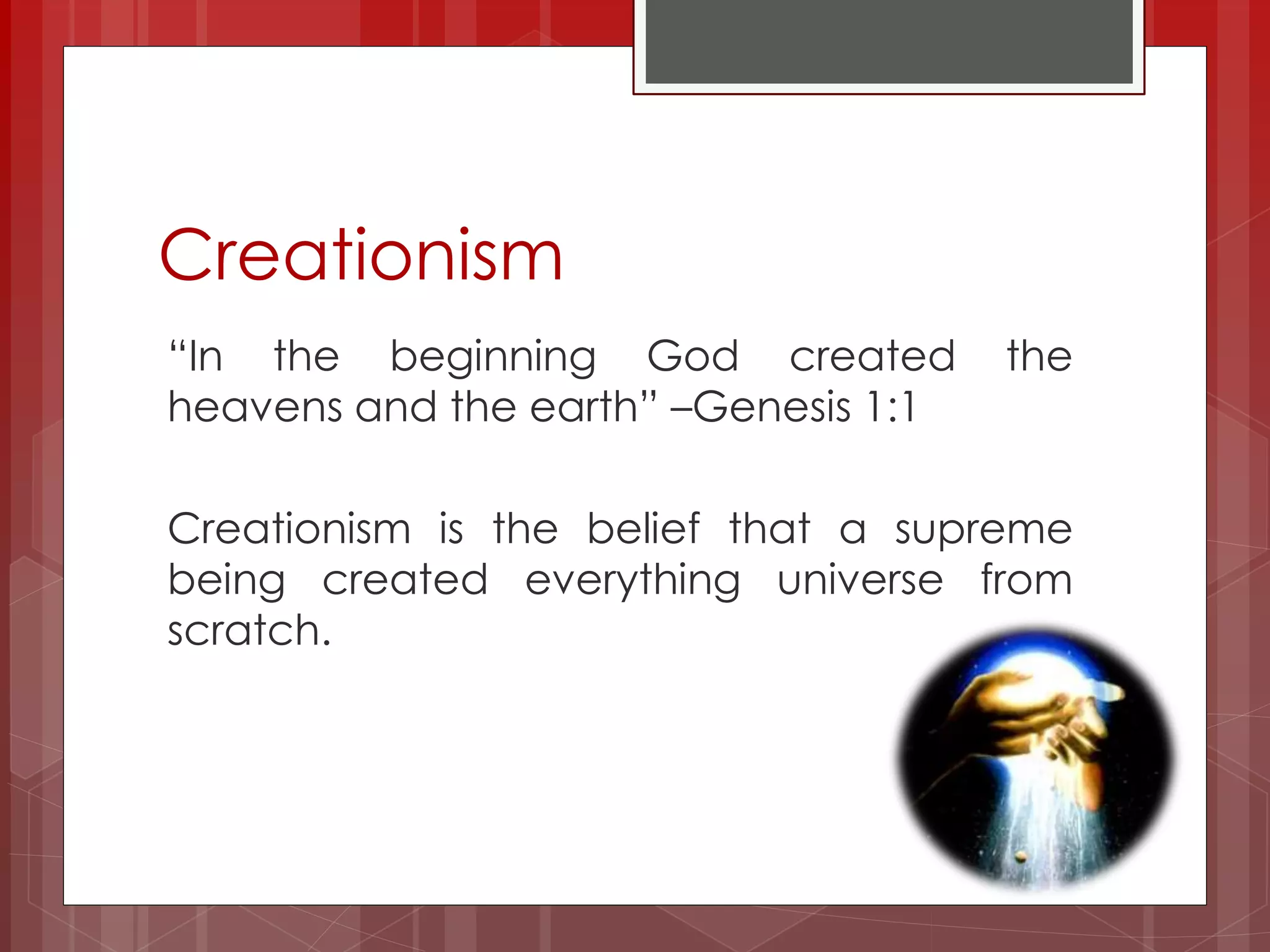 Evolution VS Creation. | PPTX