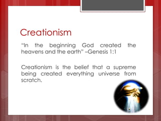 Evolution VS Creation. | PPTX