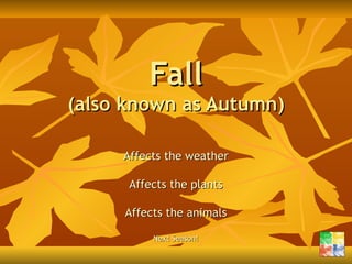 Science 1.7 Seasons | PPT