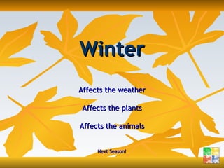 Science 1.7 Seasons | PPT