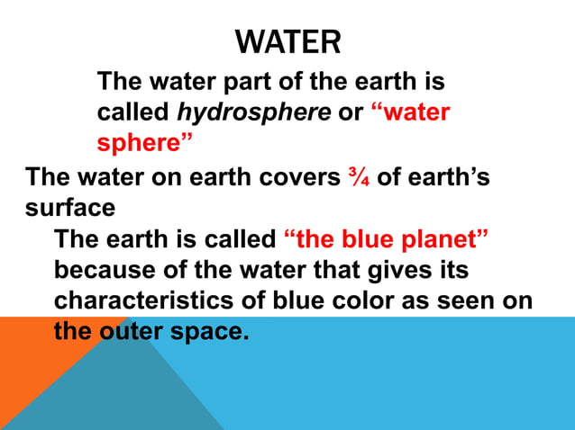 All About Water GRADE 4 (K to 12) | PPTX