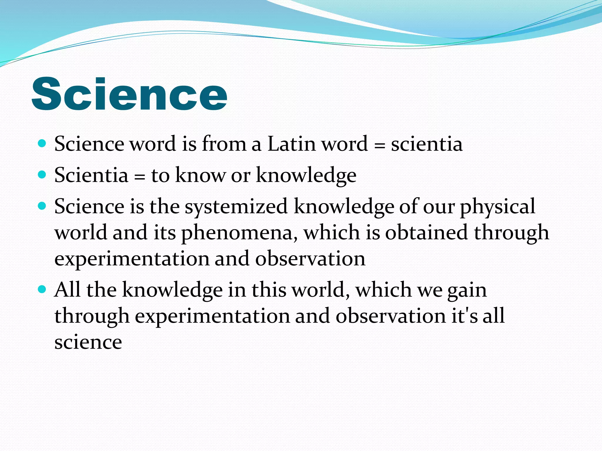 what is science ? | PPT