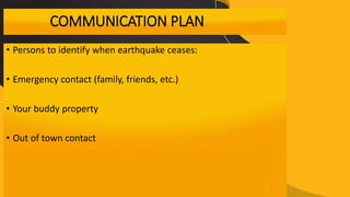 EARTHQUAKE PREPAREDNESS SCIENCE REPORTIng | PPTX