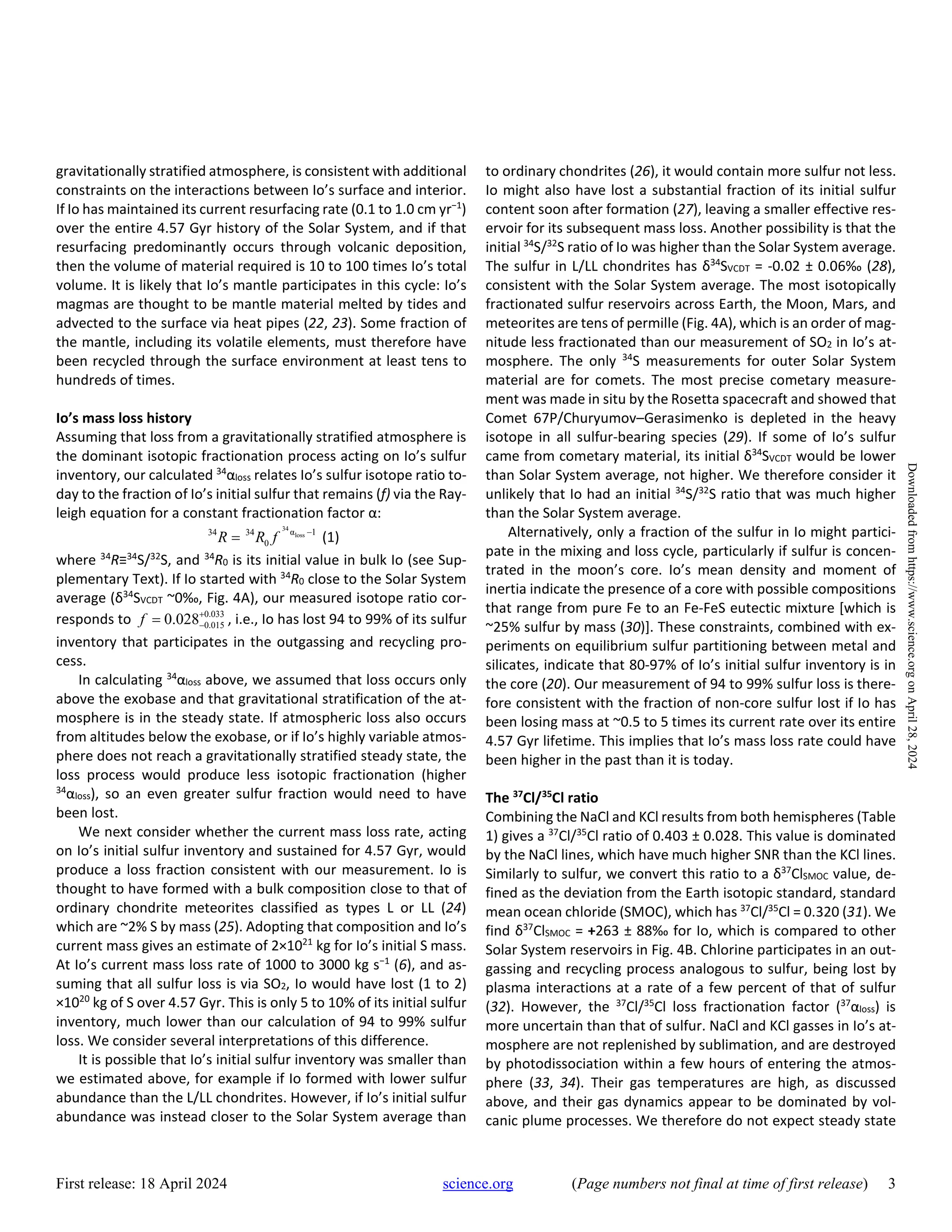 Isotopic evidence of long-lived volcanism on Io | PDF