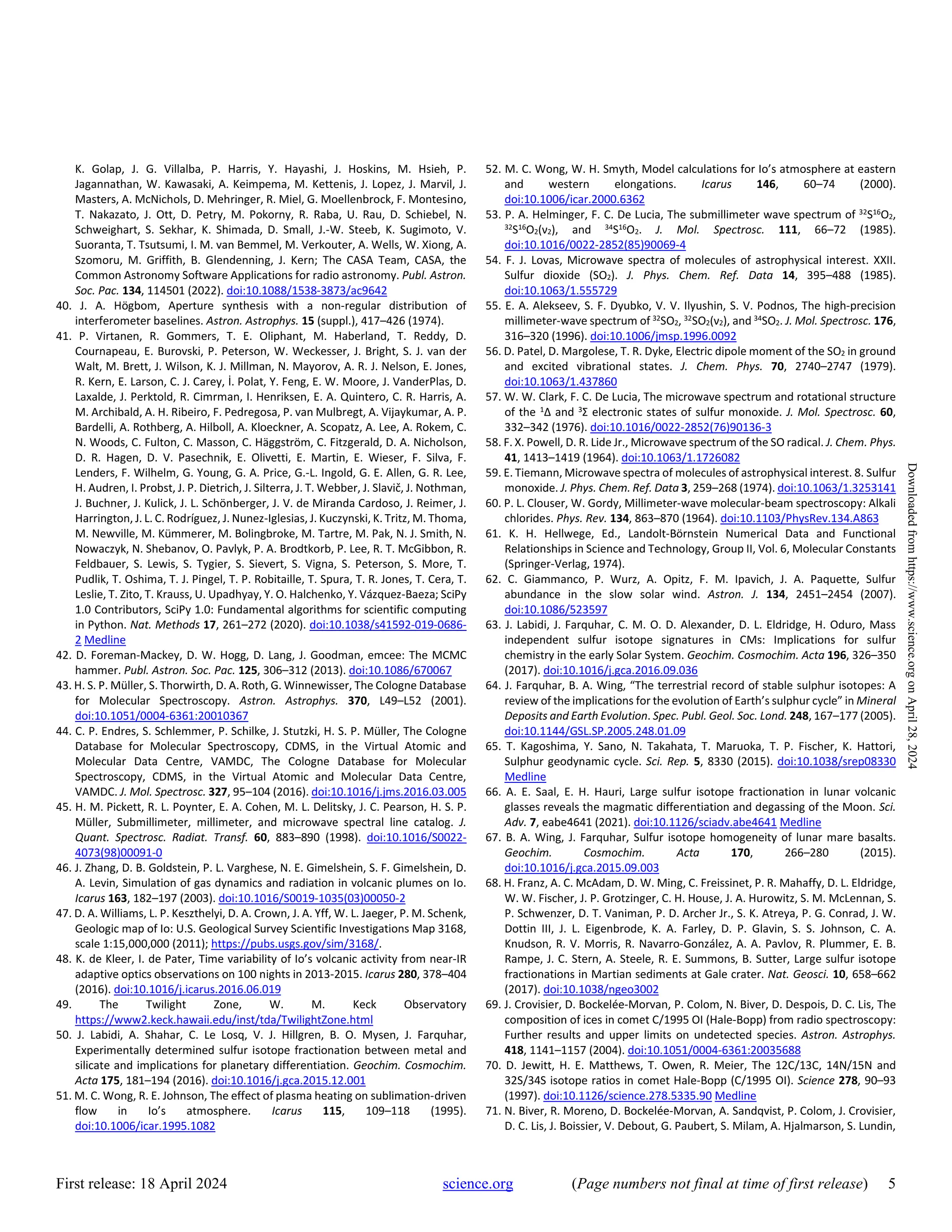Isotopic evidence of long-lived volcanism on Io | PDF