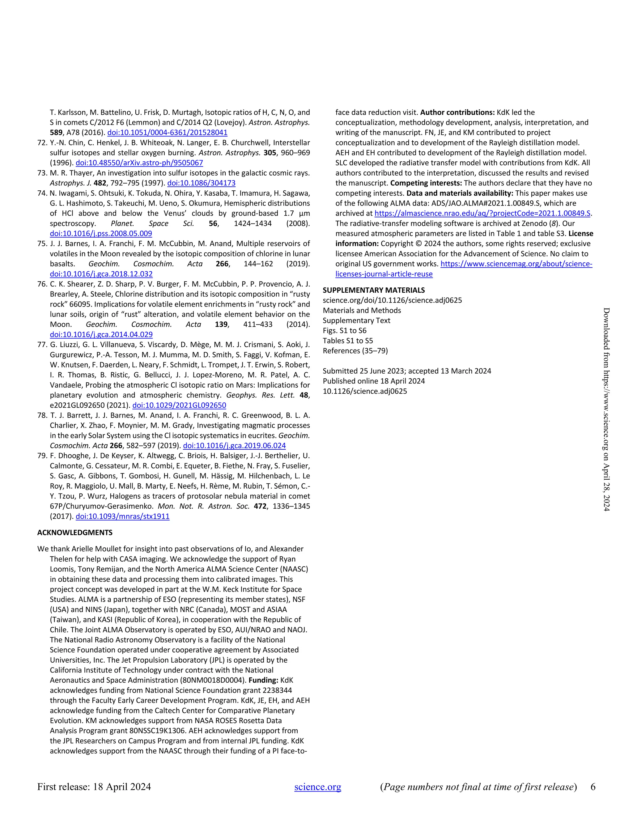Isotopic evidence of long-lived volcanism on Io | PDF