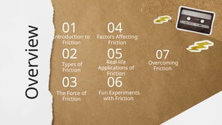 It is the project of science topic friction | PPT