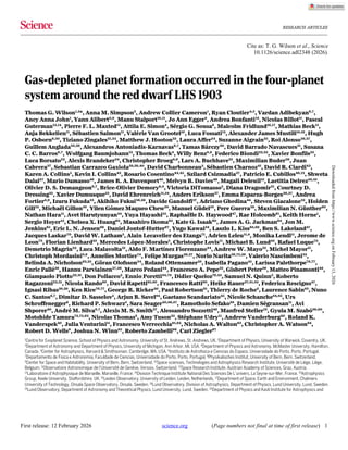 Gas-depleted planet formation occurred in the four-planetsystem around ...