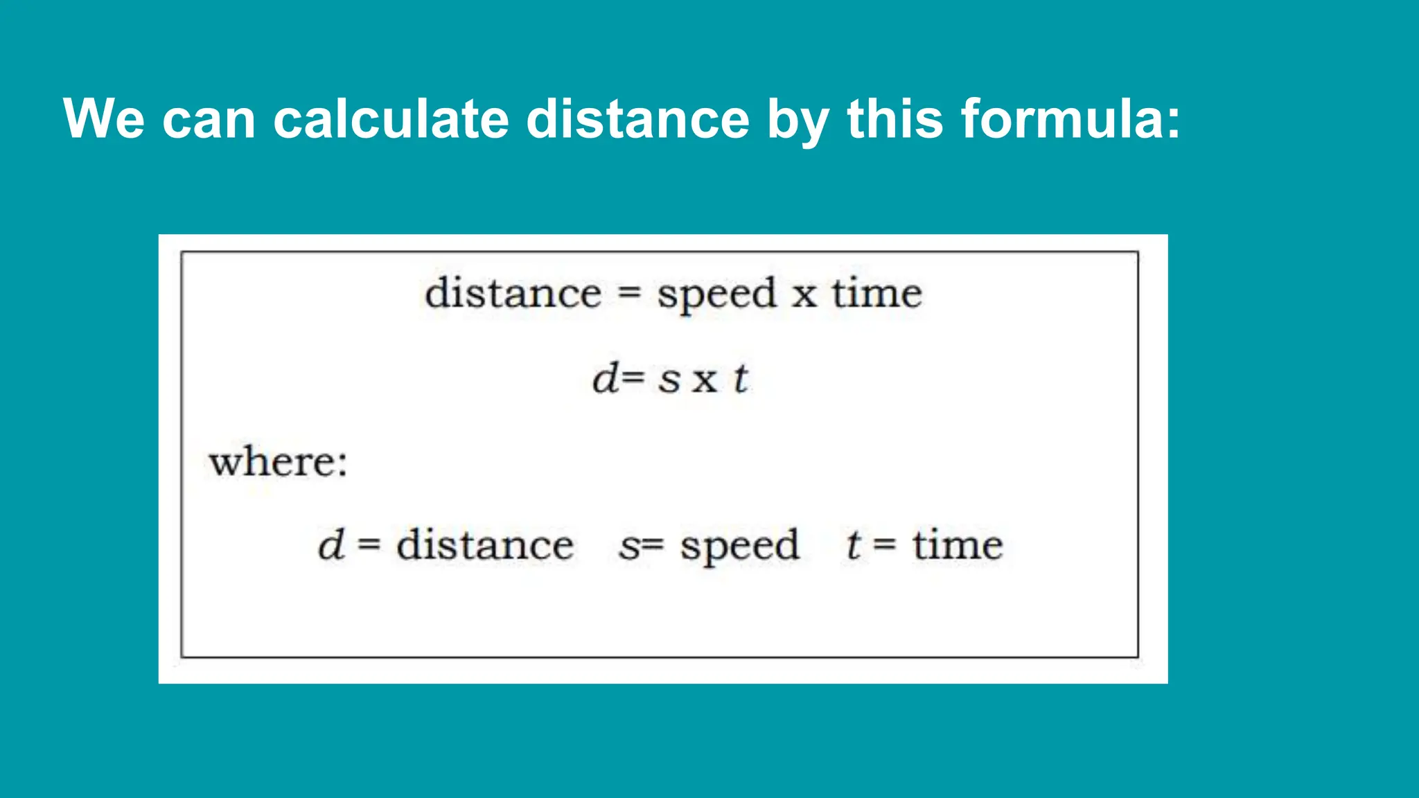 SCIECE FOR GRADE 5 FINDING SPEED DISTANCE AND TIME | PPTX