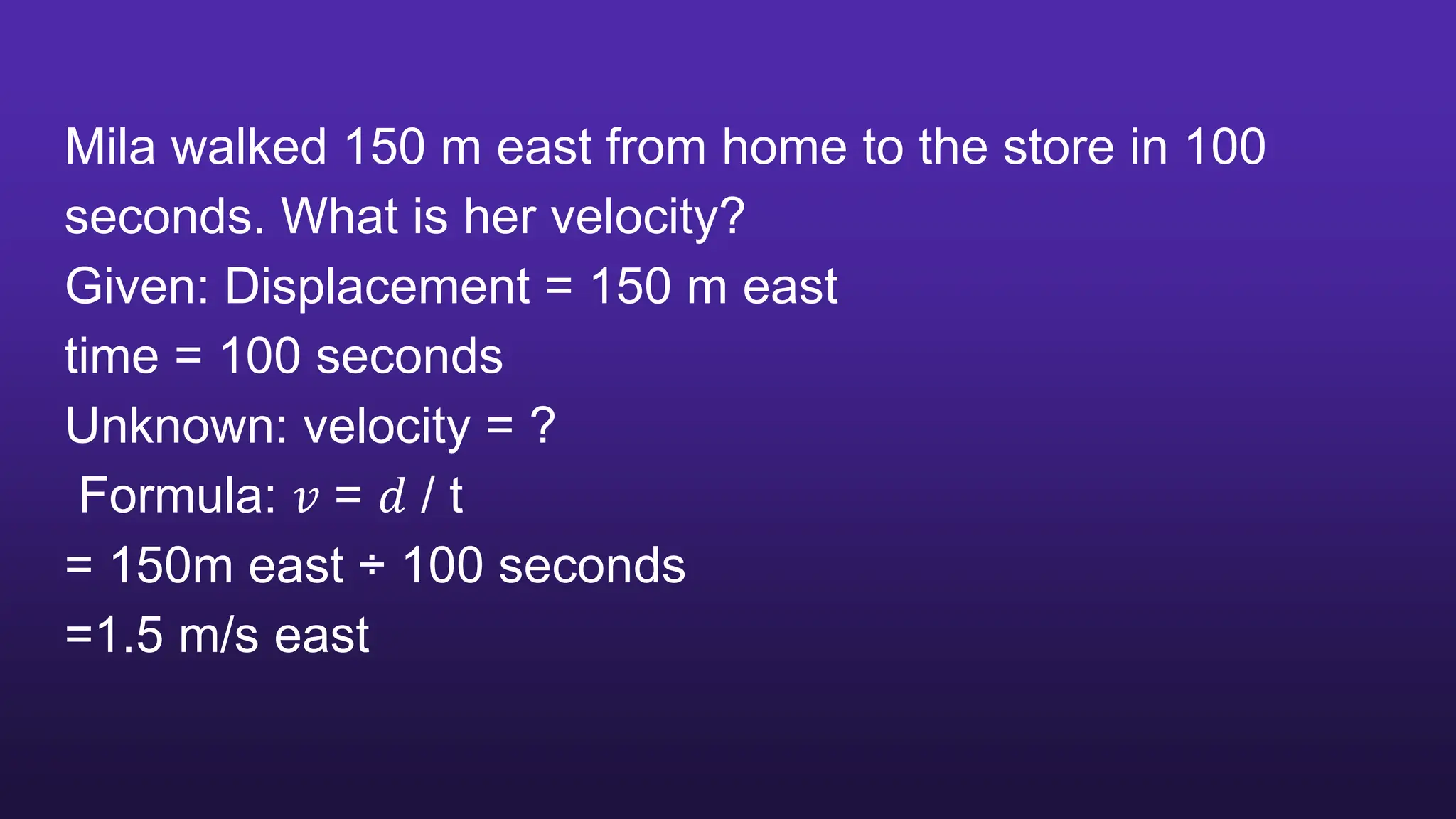 SCIECE FOR GRADE 5 FINDING SPEED DISTANCE AND TIME | PPTX