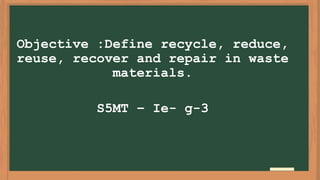 5Rs waste management guide | PPT