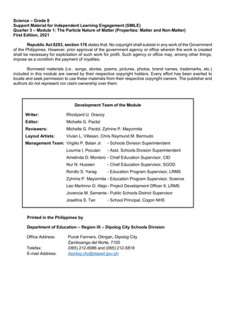 Science 8 module-1-version-3 | PDF