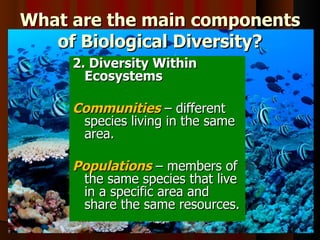Science 9 Unit A Biological Diversity Section1 Lesson1 | PPT