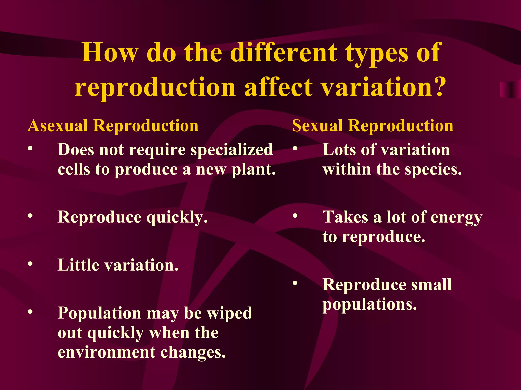 Science 9 Unit A Biological Diversity Section2 Lesson4 Asexual Sexual ...
