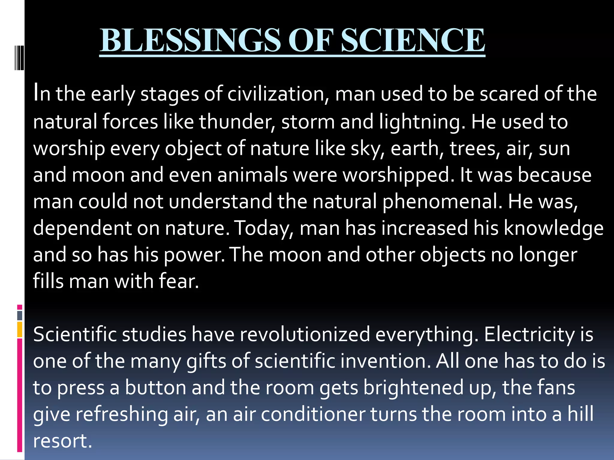 SCIENCE-A CURSE OR A BOON | PPTX