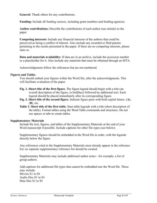 Science's Manuscript Template 2016 | DOC