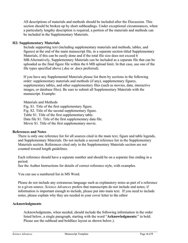 Science Manuscript Template – For authors – CYUL