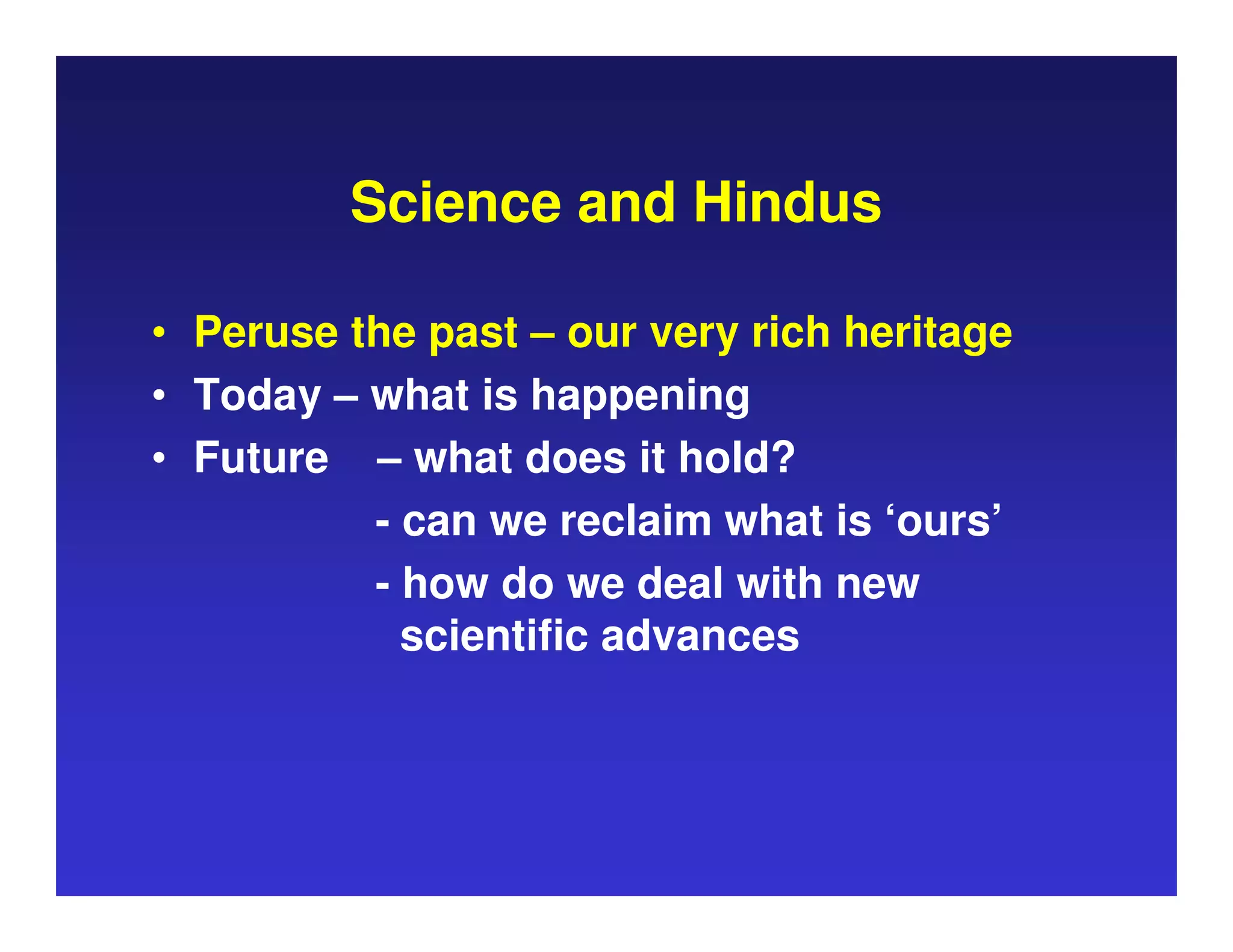Science And Hinduism | PPT
