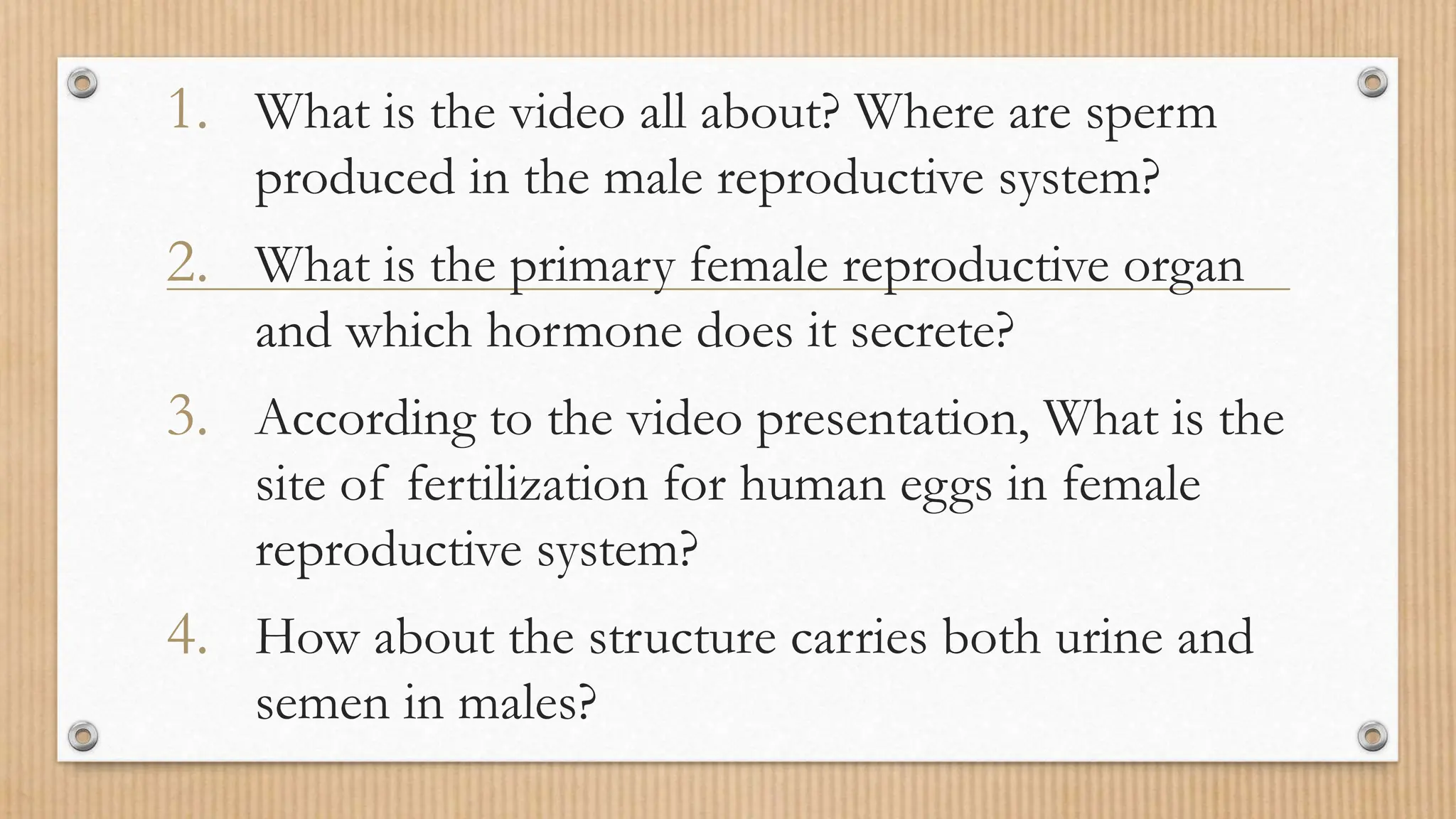 SCIENCE Reproductive System ptx for grade 10 students | PPT
