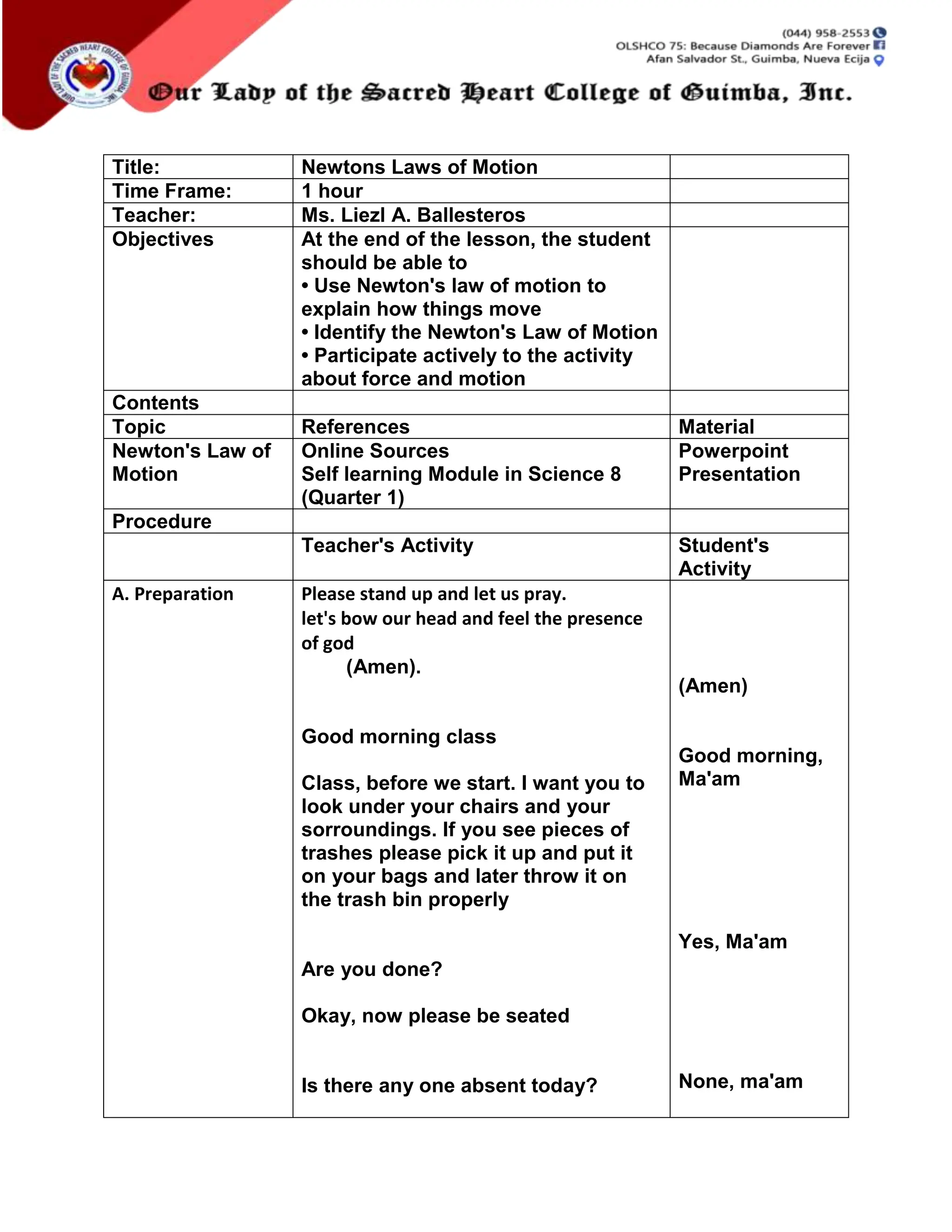 Science-Detailed-lessonplan for grade nine | PDF