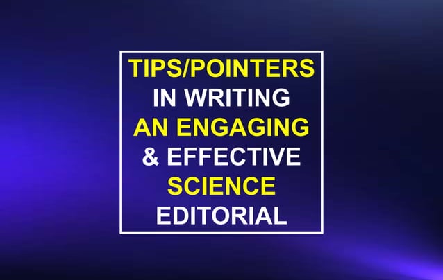 SCIENCE-EDITORIAL-WRITING for Campus Journ | PPT | Infectious Diseases ...