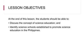 SCIENCE-EDUCATION-IN-THE-PHILIPPINES.pdf | Primary Education | Education