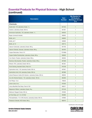 Science equipment-guide | PDF