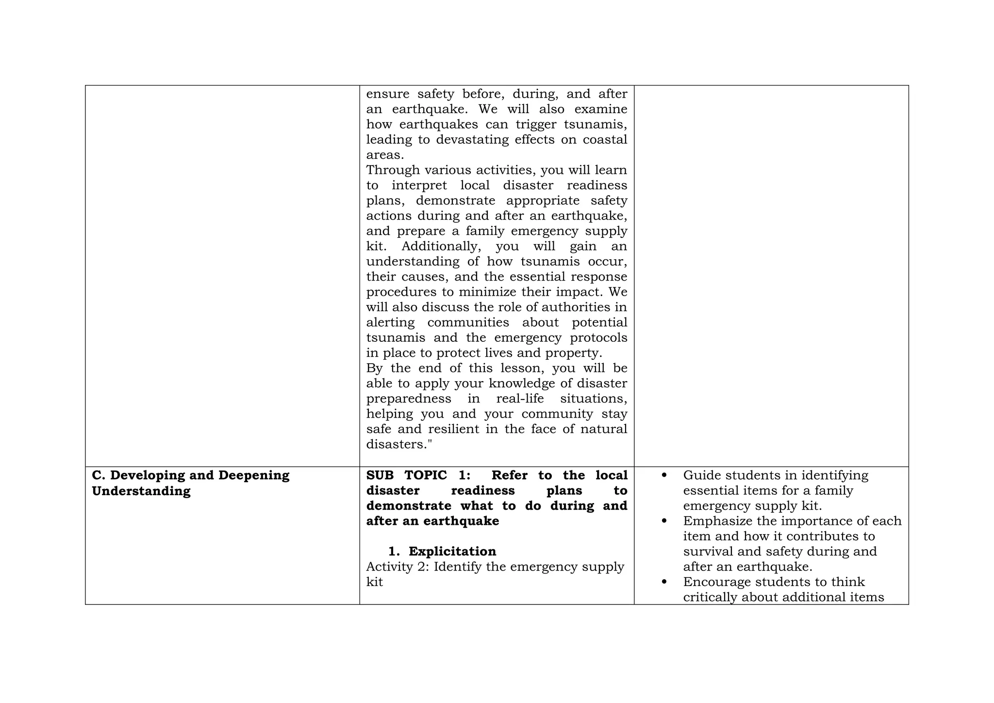 SCIENCE subject exemplar for educ students | DOCX