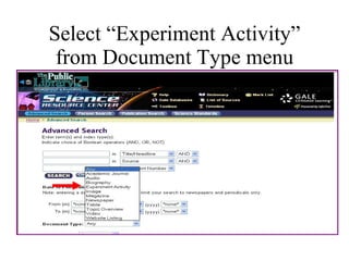 Science Experiment And Science Fair Information | PPT