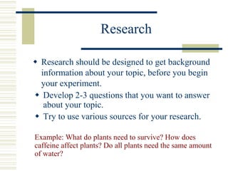 Conducting Science Fair Projects Your Ultimate Guide | PPT