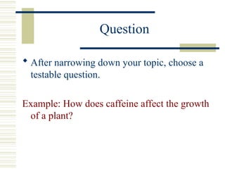 Science-Fair-Power-Point for projects school | PPT