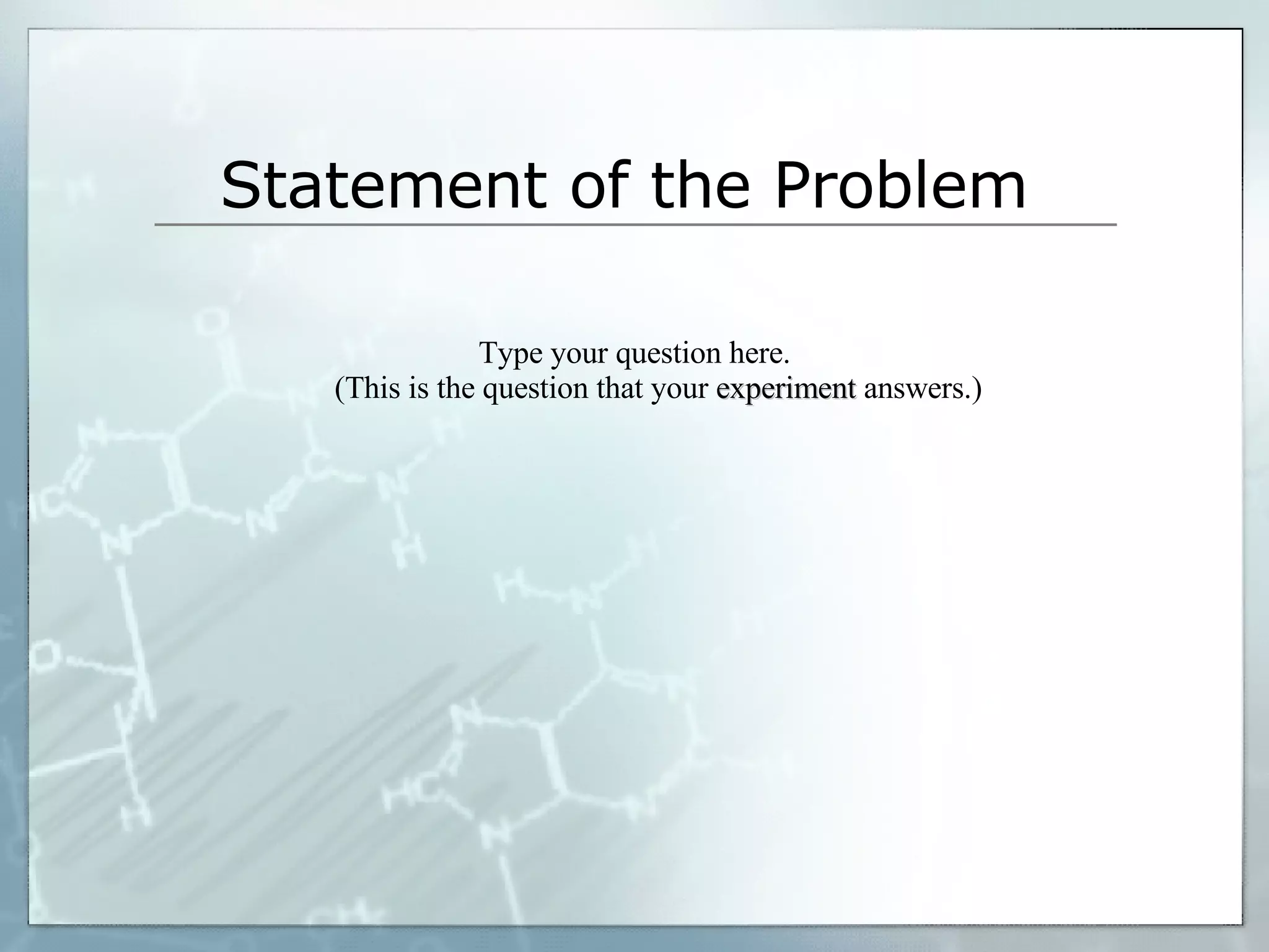 Science Fair Project | PPT