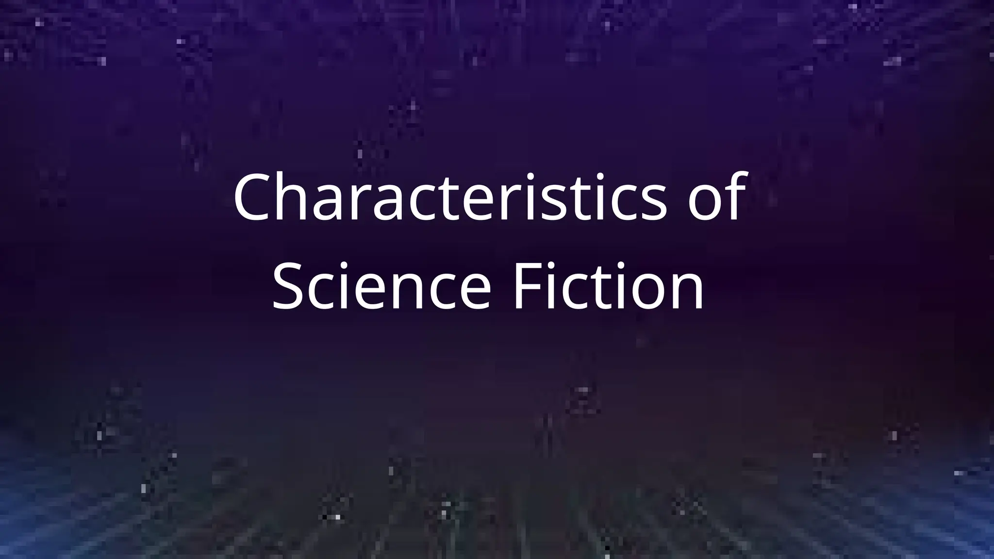 PowerPoint Presentation: Science Fiction | PPTX
