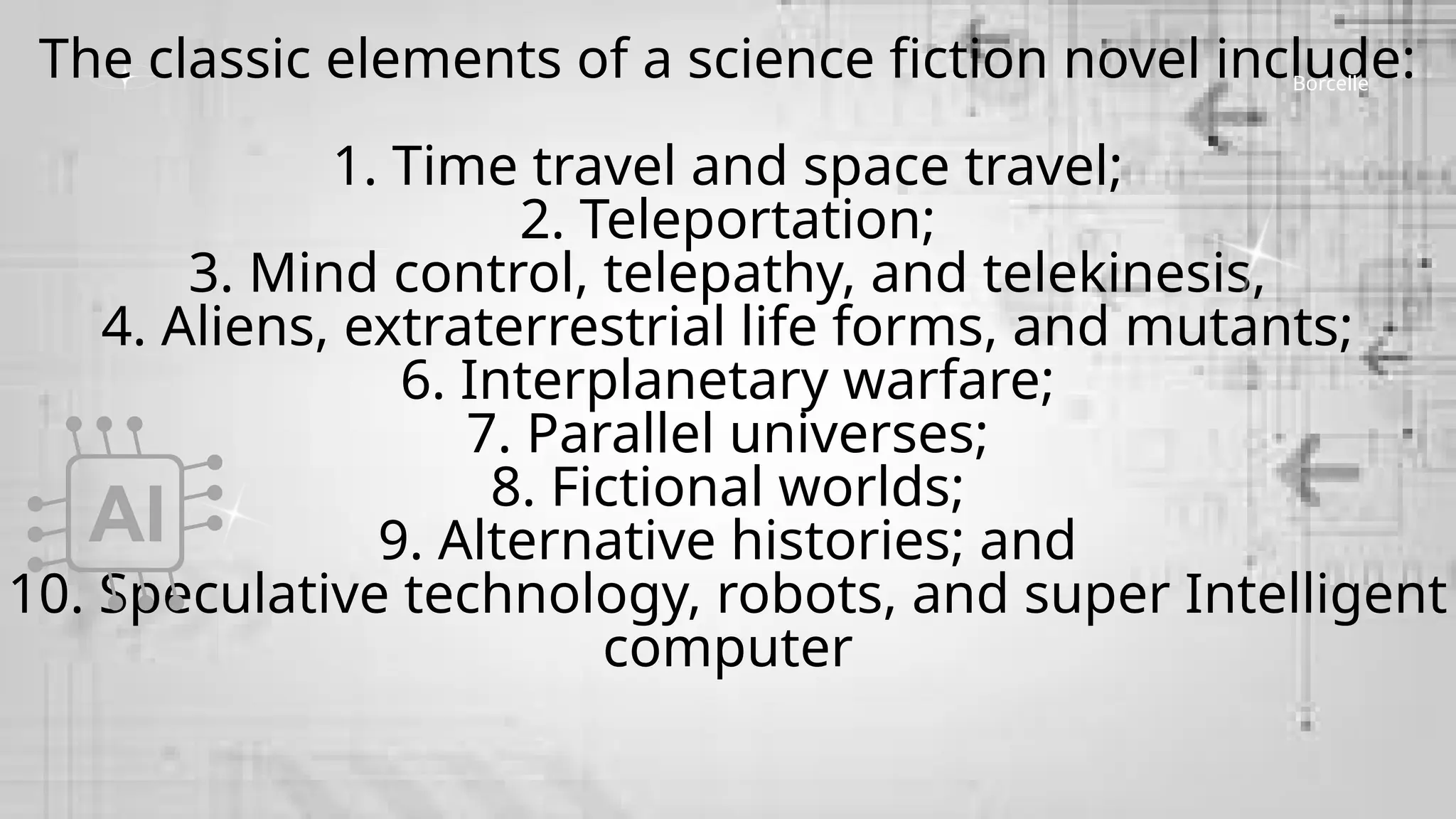 PowerPoint Presentation: Science Fiction | PPTX