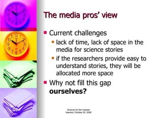 Science for the masses | PPT | Technology & Computing