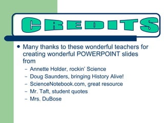 Science interactive-notebook-presentation | PPT