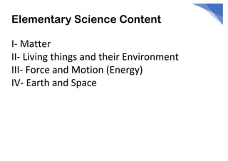 Science mel cs-elem | PPTX