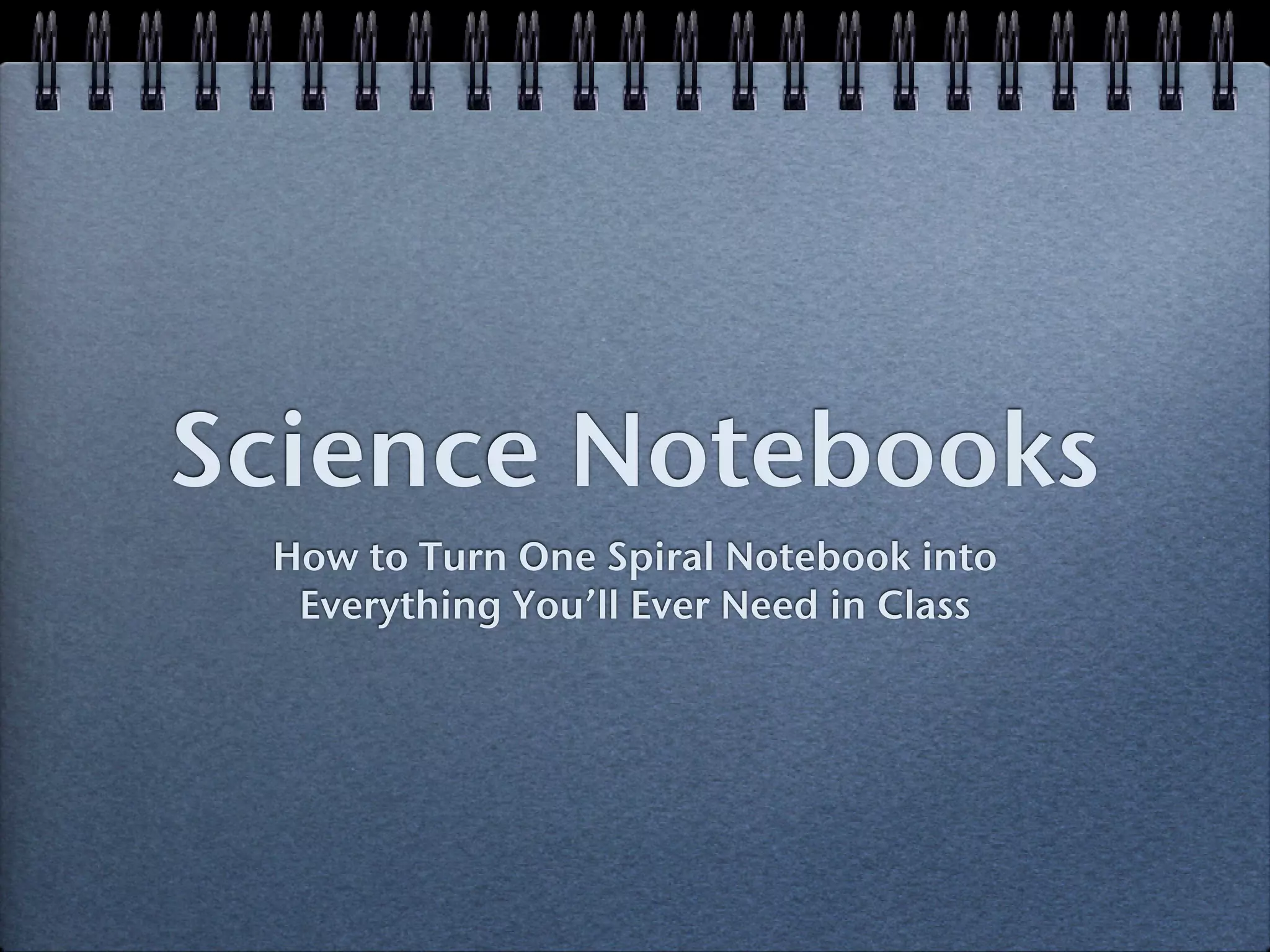 Science Notebooks | PPT